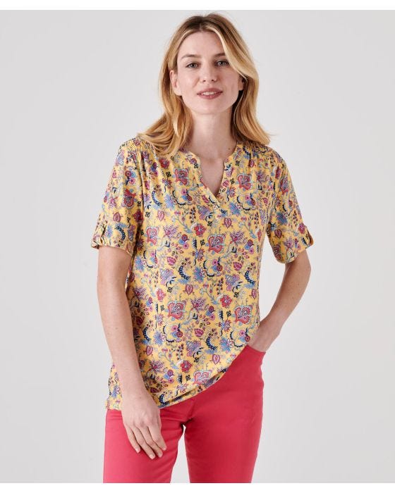Blouse crêpe issue d'une démarche éco-responsable - T Shirt - Damart.fr